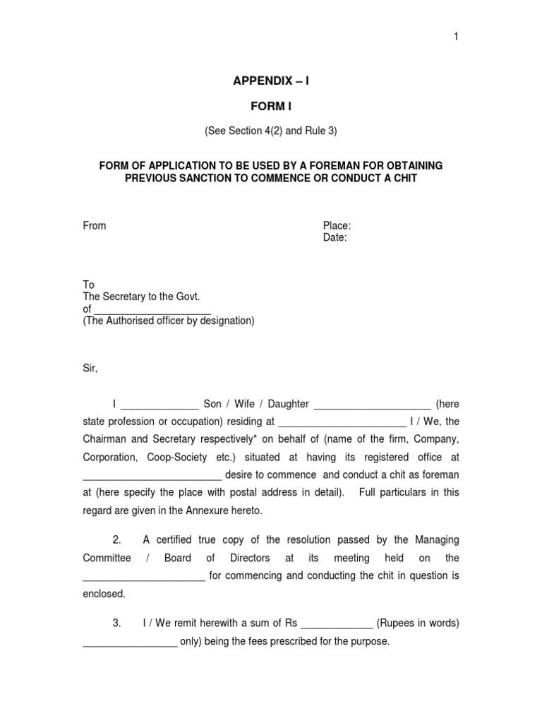 Chit Fund Forms | PDF | Subscription Business Model | Interest