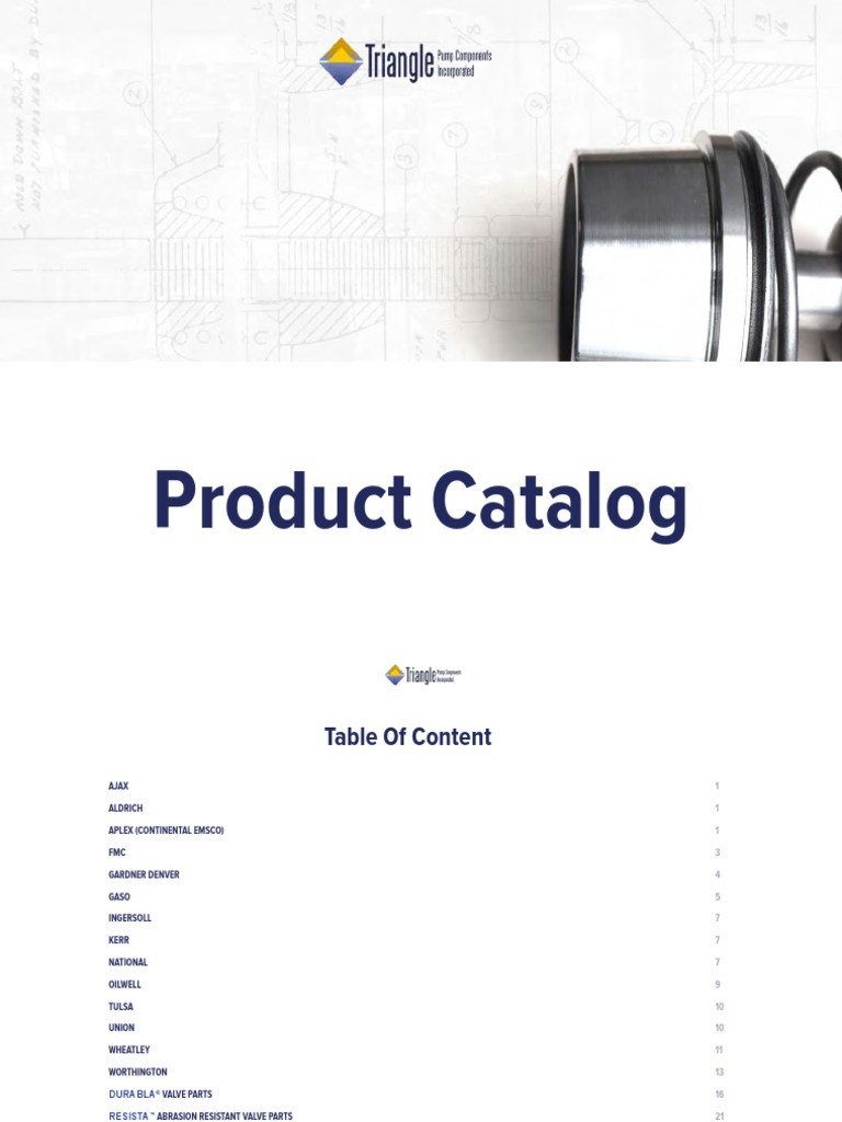 Triangle Pump Product Catalog 5 | PDF | Valve | Continuum Mechanics