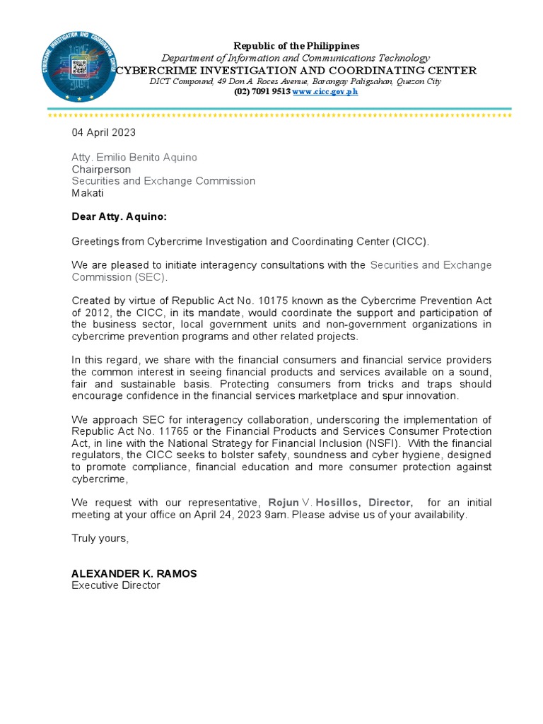 Memo - Cicc Sec Collaboration | PDF