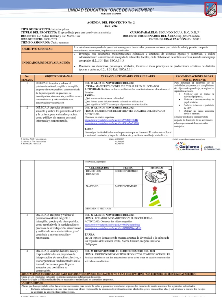 Segundo Bgu | PDF | Ecuador | Aprendizaje