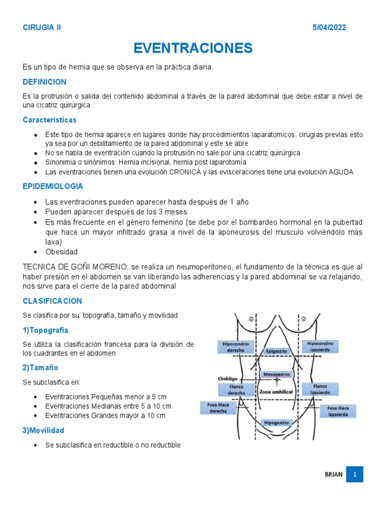 Ciru - Eventraciones | PDF | Diabetes | Cirugía