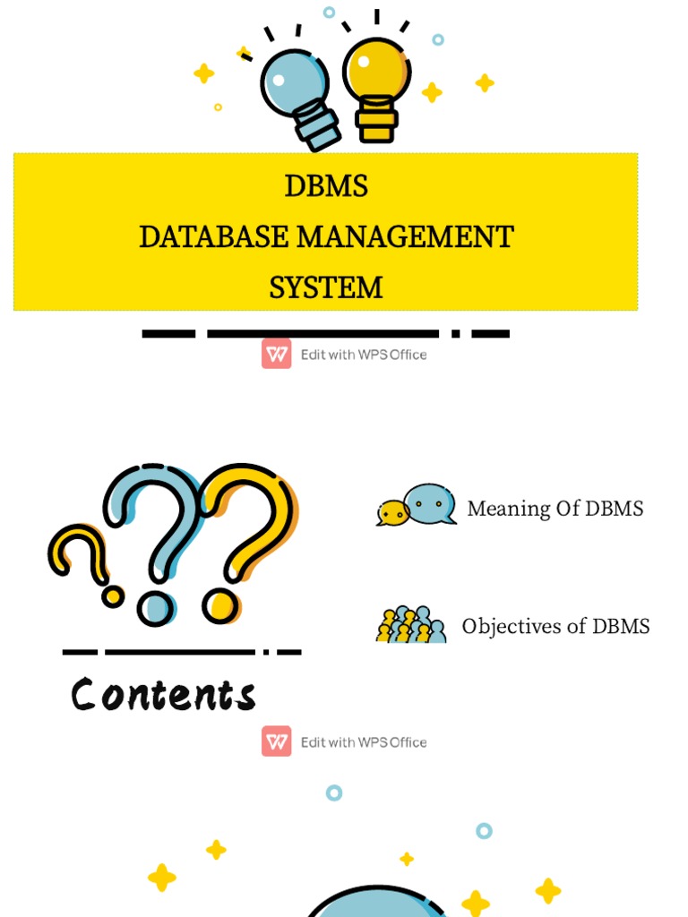 DBMS-WPS Office | PDF | Databases | Computer Science DBMS-WPS Office | PDF | Databases | Computer Science
