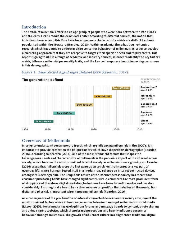 A Research Into Millenials | PDF | Consumer Behaviour | Millennials