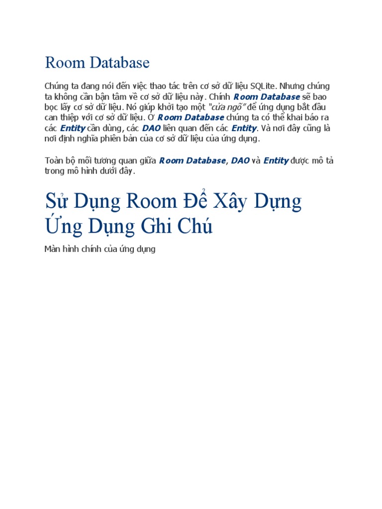 Huong Dan Sqlite Room Database | PDF Huong Dan Sqlite Room Database | PDF