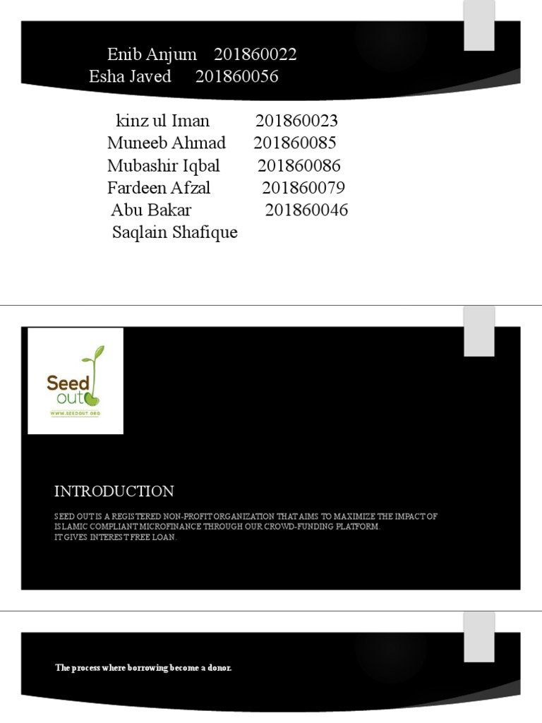 Enib Anjum 201860022 Esha Javed 201860056 | PDF | Fundraising ...