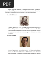 Filipino Scientists and Their Contributions | PDF | Science & Mathematics