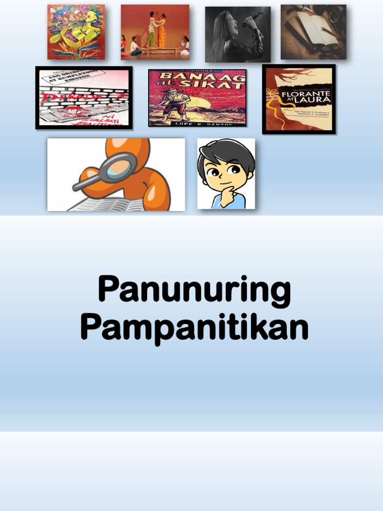 Sining Panitikan at Panunuring Pampanitikan | PDF