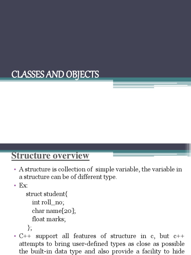 Classes and Objects | PDF | Pointer (Computer Programming) | Class (Computer Programming)