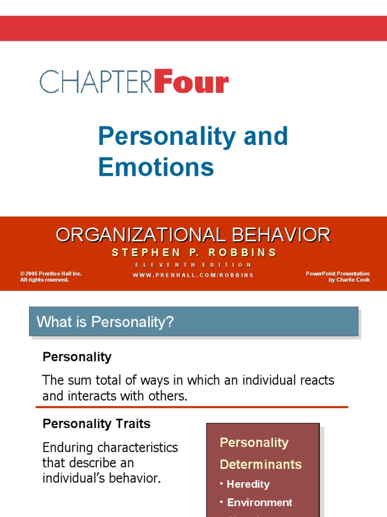 Personality and Emotions: Organizational Behavior | PDF | Emotions | Extraversion And Introversion