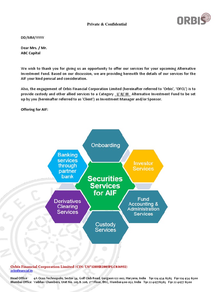 Orbis Financial AIF Services Overview | PDF | Securities (Finance ...