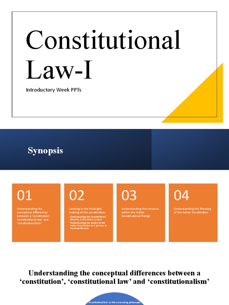 Constitutional Law Intro PPTs | PDF | Constitution | Constitutional Law