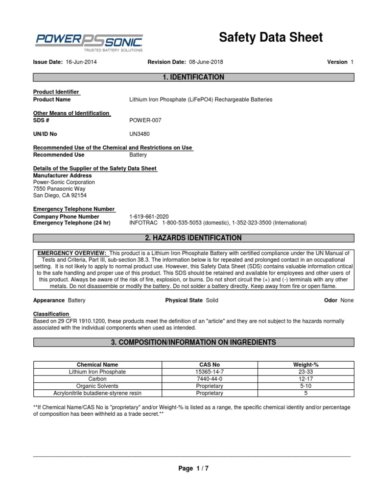 Battery Safety Guide for Professionals | PDF | Dangerous Goods ...