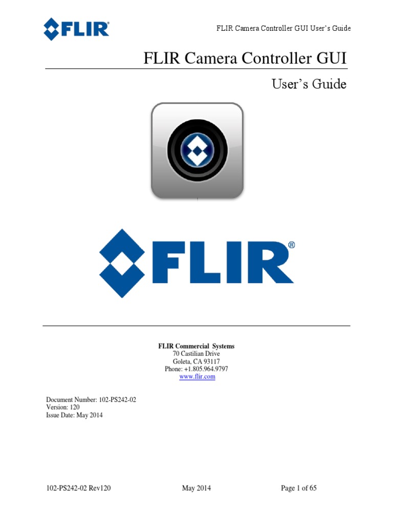 Flir Gui User Guide | PDF | Usb | Graphical User Interfaces