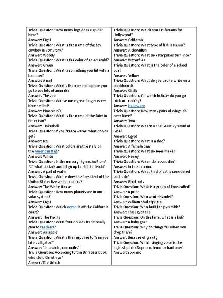 Quiz General Knowledge Pdf