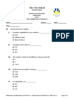 Divisibility rules grade 5 worksheet | PDF | Odds | Discrete Mathematics