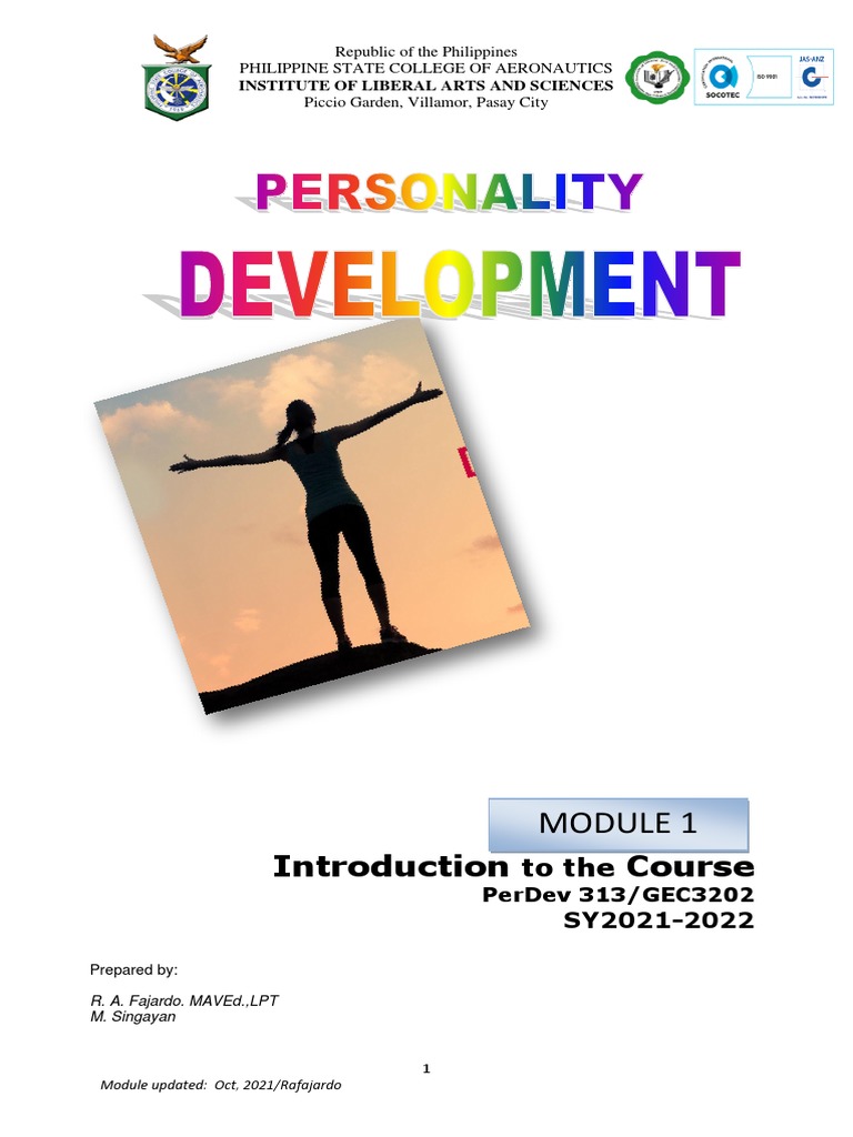 Perdev Module 1 - 1ST Sem - 2021-2022 - V.2.0 | PDF | Learning | Curriculum