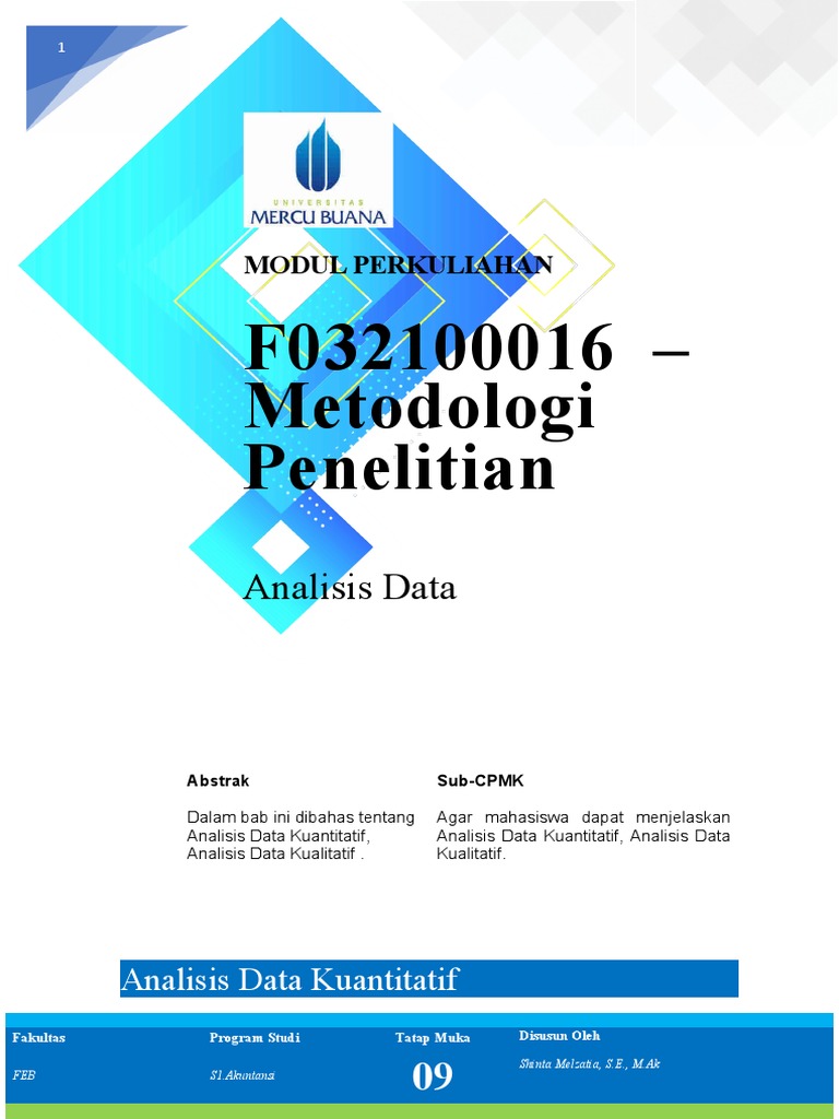 Modul Metodologi Penelitian (TM10) | PDF | Komputer