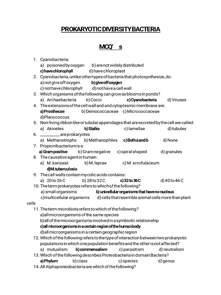 Prokaryotic Diversity | Download Free PDF | Cell (Biology) | Bacteria