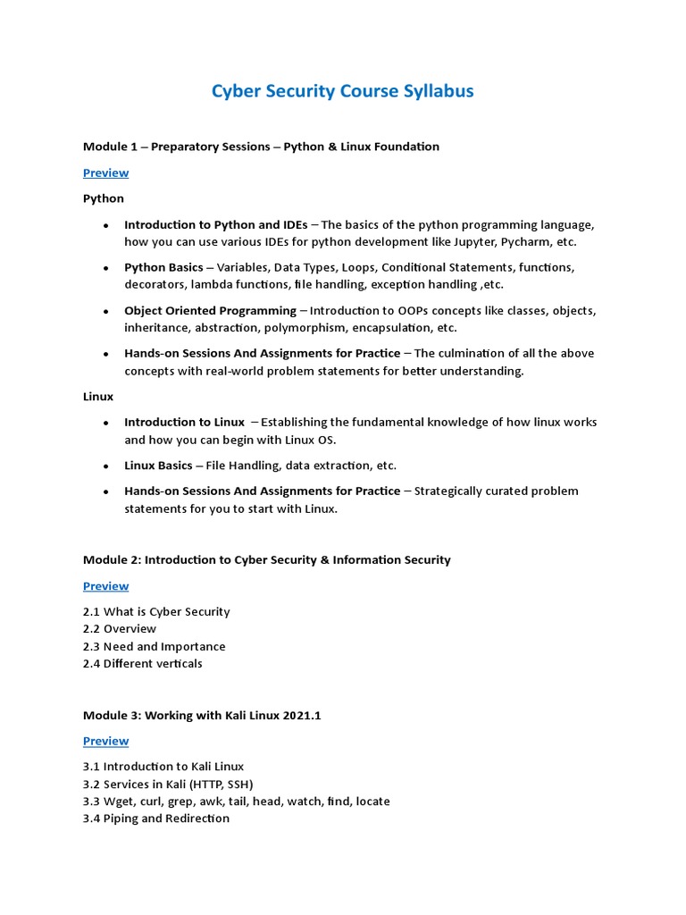 Cyber Security Course | PDF | Security | Computer Security Cyber Security Course | PDF | Security | Computer Security
