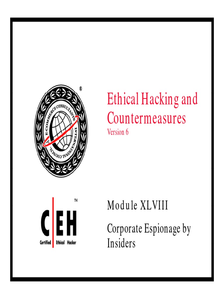 CEHv6 Module 48 Corporate Espionage by Insiders | PDF | Encryption | Espionage