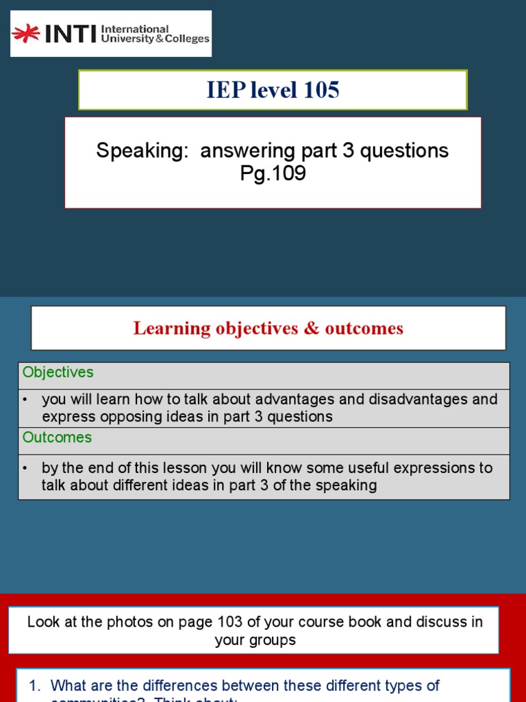 Speaking CB - Module 7A | PDF | Language Arts & Discipline