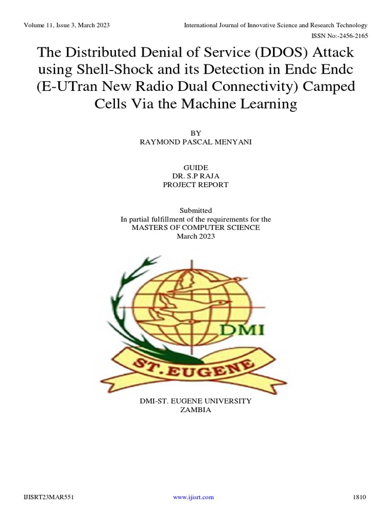 The Distributed Denial of Service (DDOS) Attack Using Shell-Shock and Its Detection in Endc Endc ...