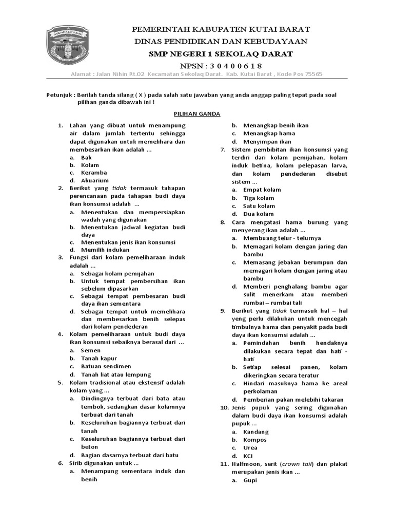 UTS Prakarya Bu Veronika | PDF