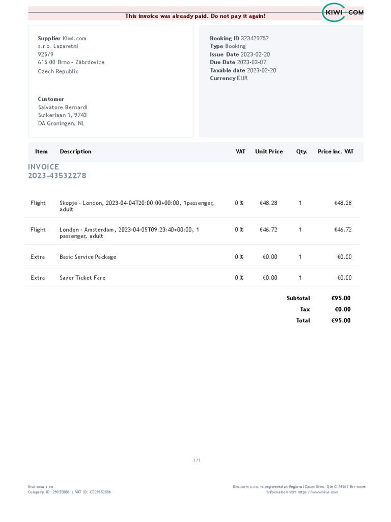 Invoice 2023 96e4357b45bc 3234505345 | PDF