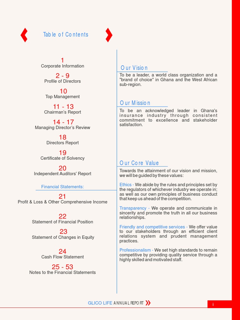 GLICO LIFE ANNUAL REPORT - Web | PDF | Economic Growth | Insurance