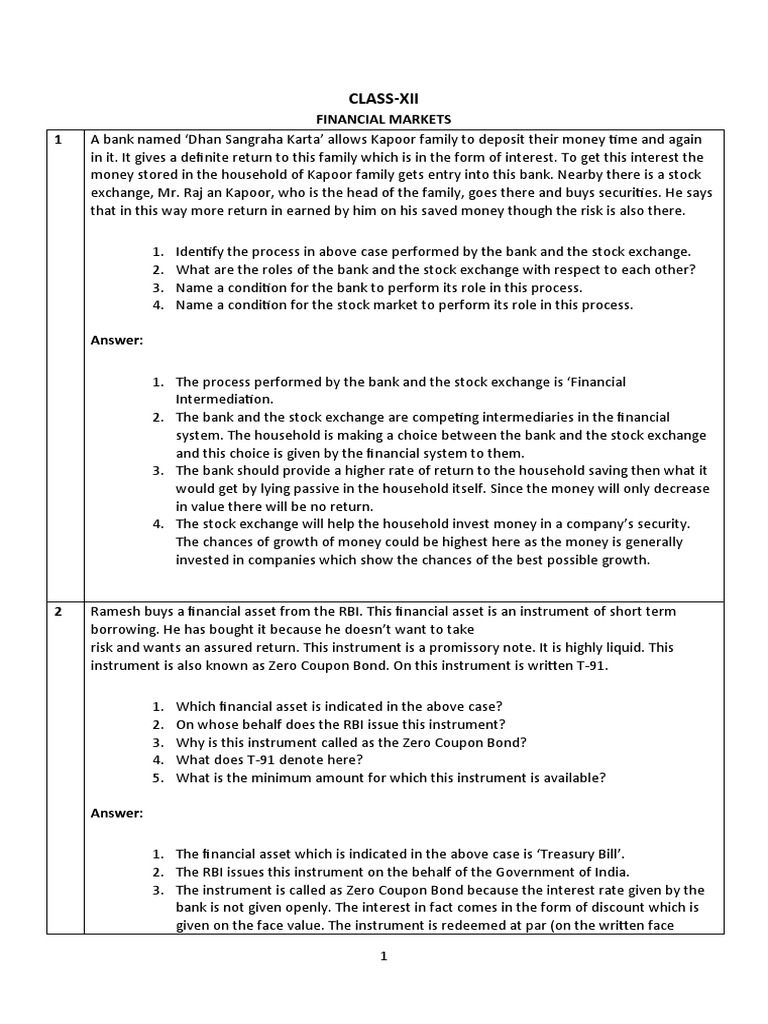 Financial Markets | Download Free PDF | Stocks | Securities (Finance)