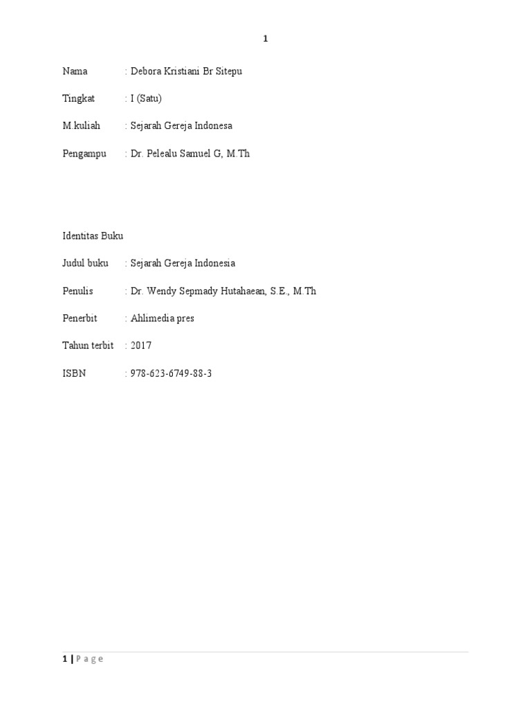 Laporan Sejarah Sgi | PDF