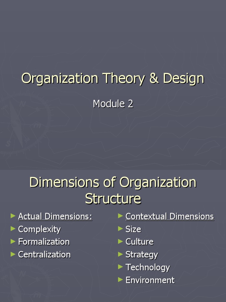 Module 2 Dimensions of Organization Structure | PDF | Employment ...