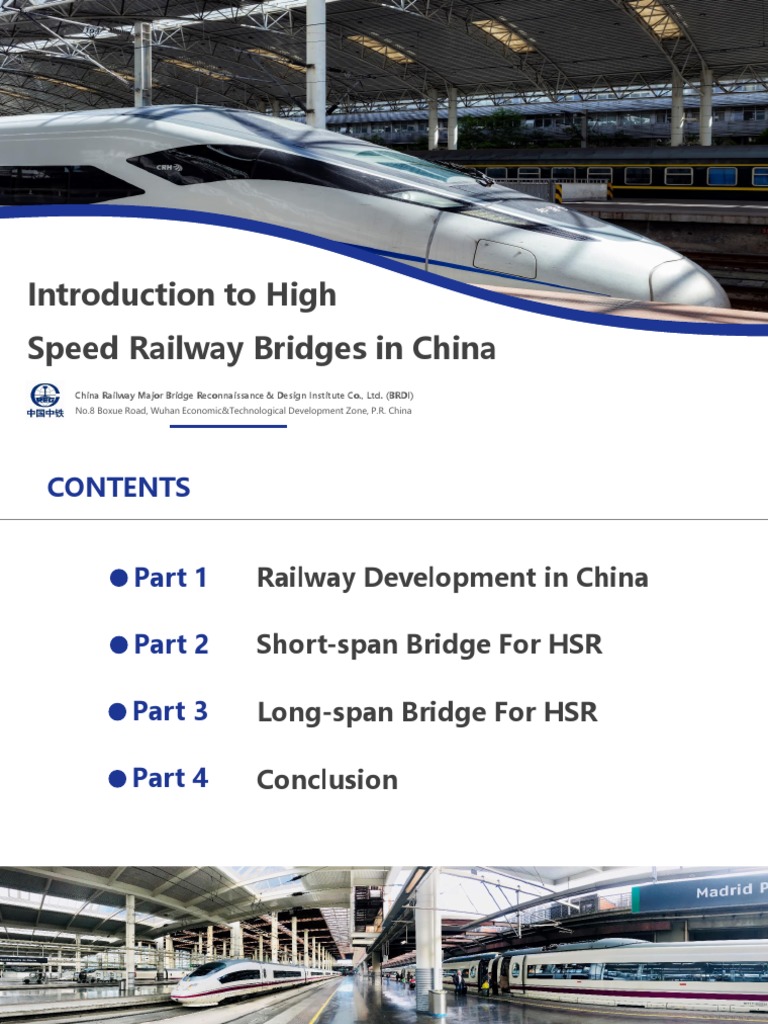 Introduction To High Speed Railway Bridges in China | PDF | High Speed ...