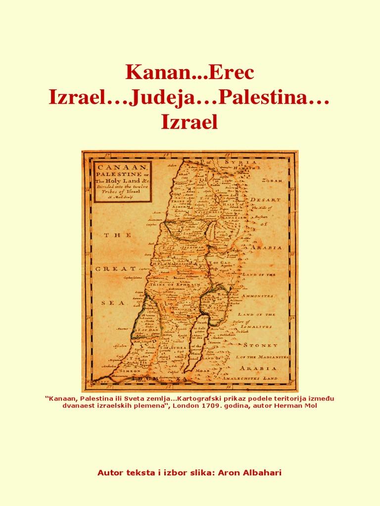 Kanan... Erec Izrael Judeja Palestina Izrael: Autor Teksta I Izbor ...