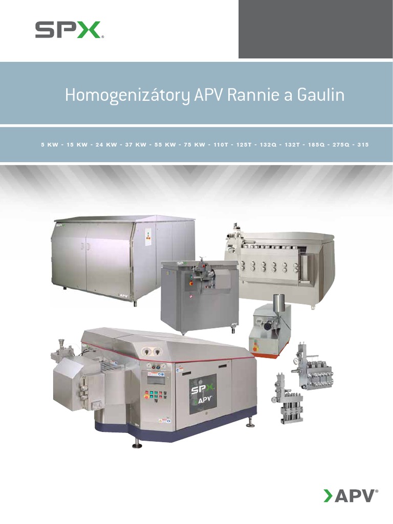 Apv Homogenizers General Brochure 3000 11 08 2013 CZ | PDF