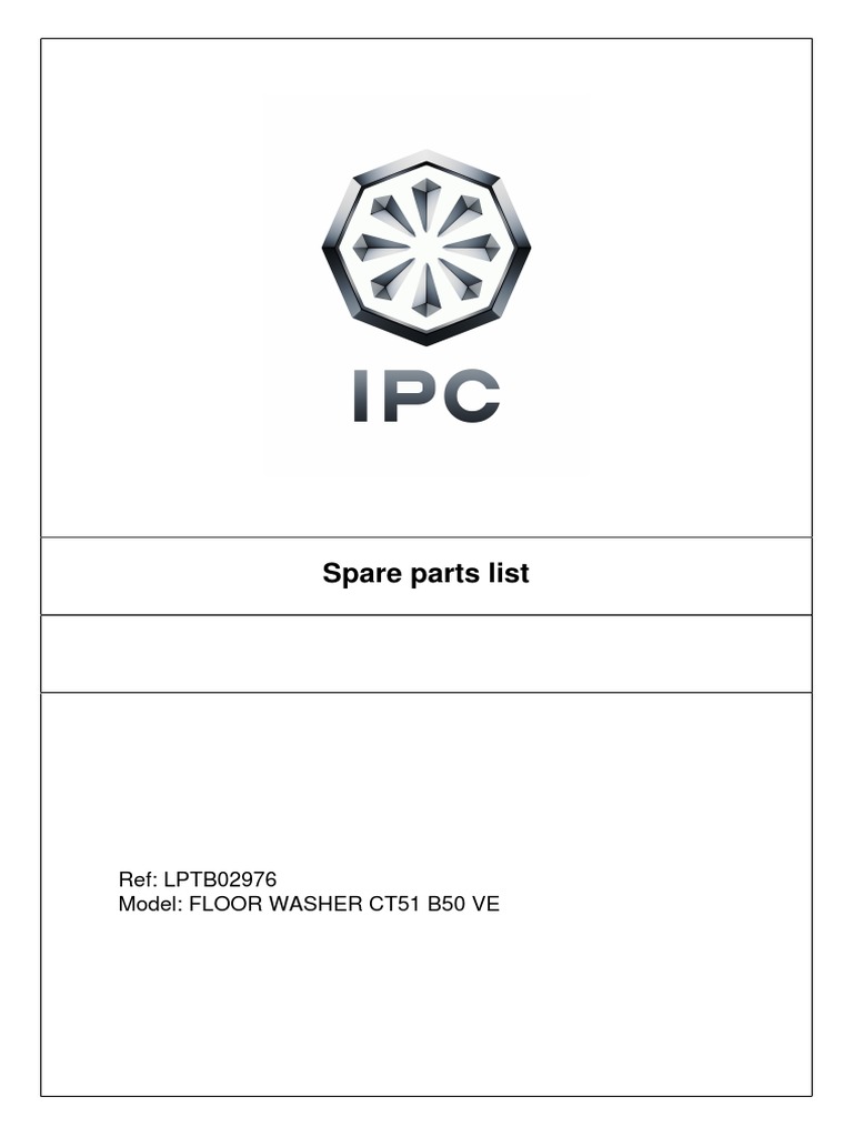 CT51 B50 - Spare Parts | PDF | Washer (Hardware) | Screw
