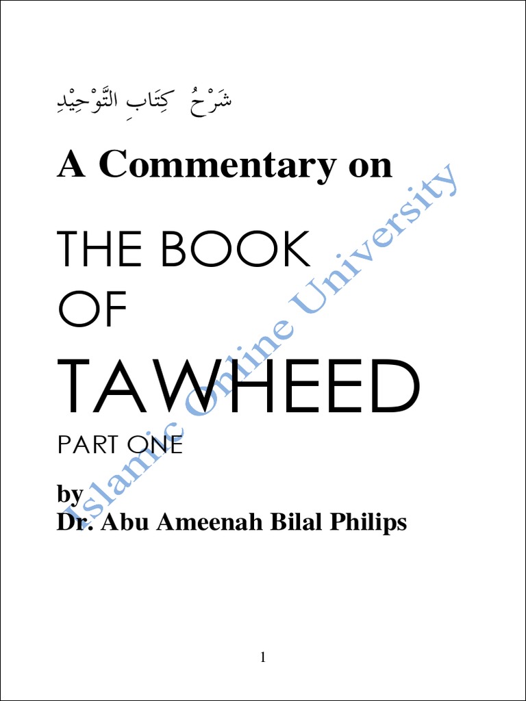 The Book OF: Tawheed | PDF | Muhammad | Tawhid