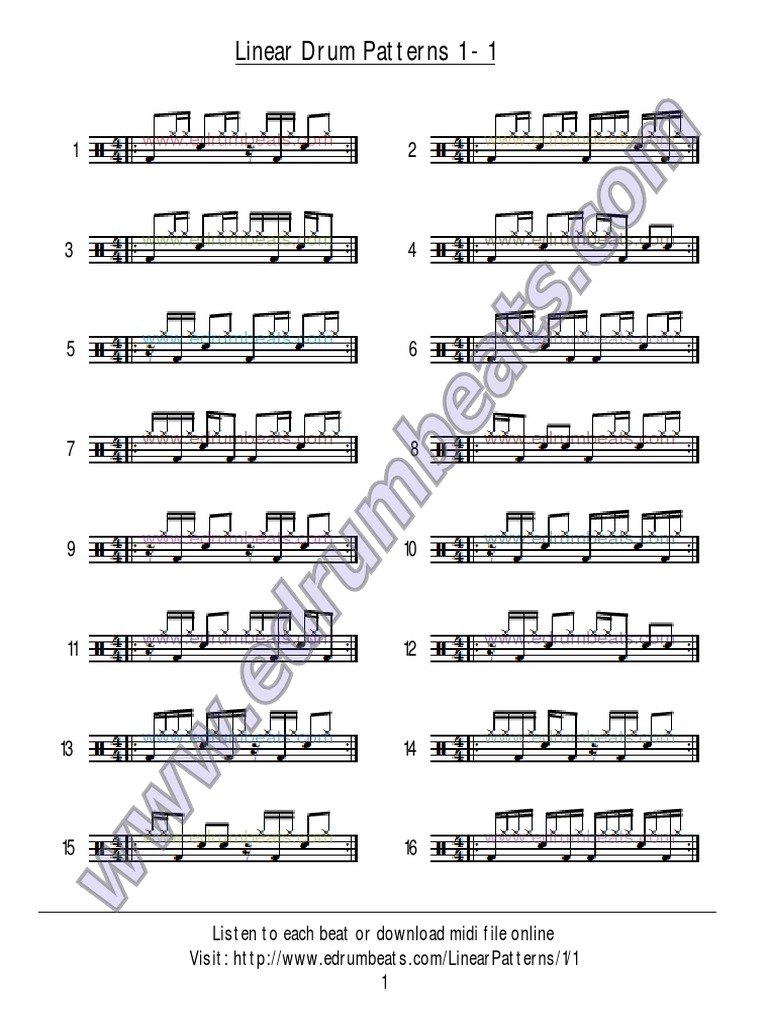Linear Drumming | PDF