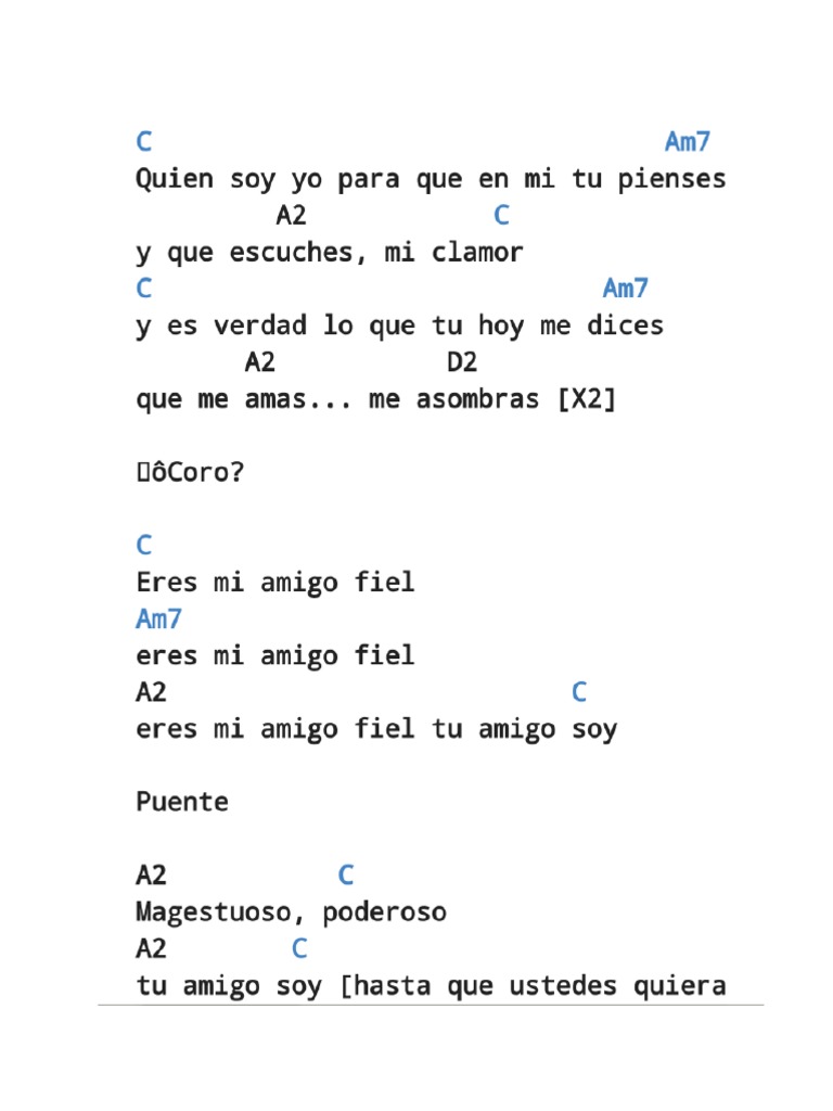 Eres mi amigo fiel (C) | PDF