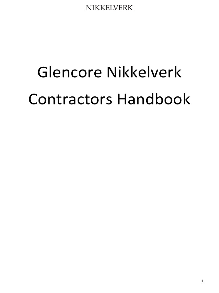 Contractors Handbook - v4 | PDF