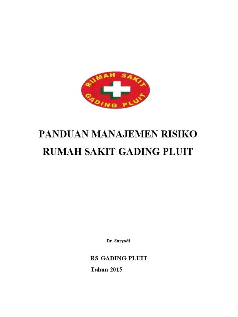 Panduan Manajemen Risiko RS Gading Pluit | PDF