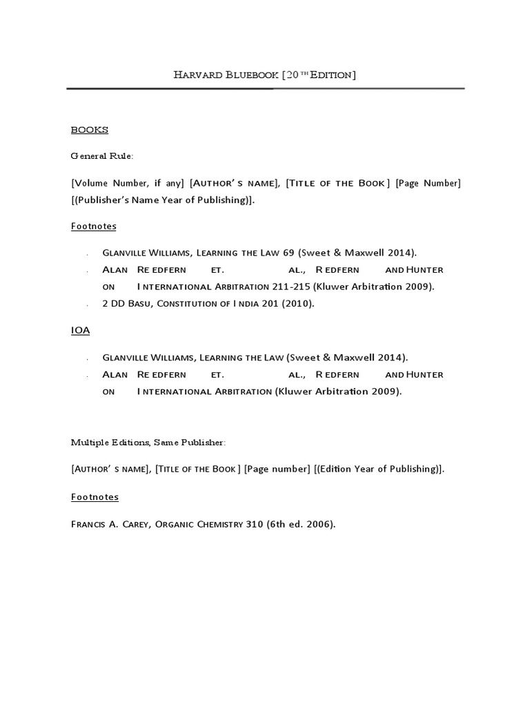 Harvard Bluebook 20th Edition Guide | PDF | Public Sphere | Justice