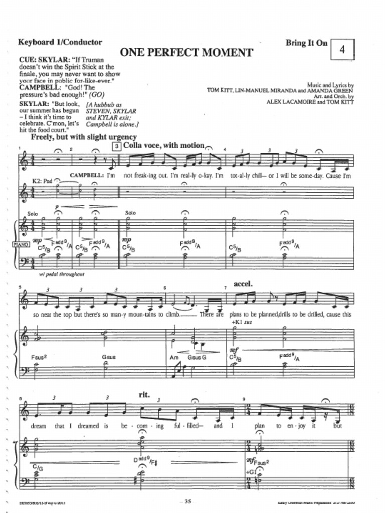 One-Perfect-Moment-Bring-it-on | PDF