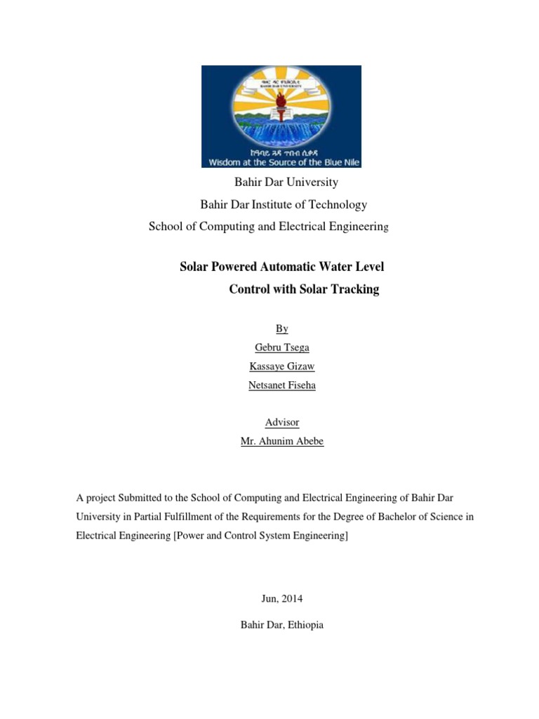 Bahir Dar University Bahir Dar Institute of Technology School of ...