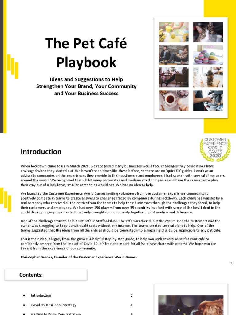 Pet Cafe Playbook | PDF | Social Media | Popular Culture & Media Studies