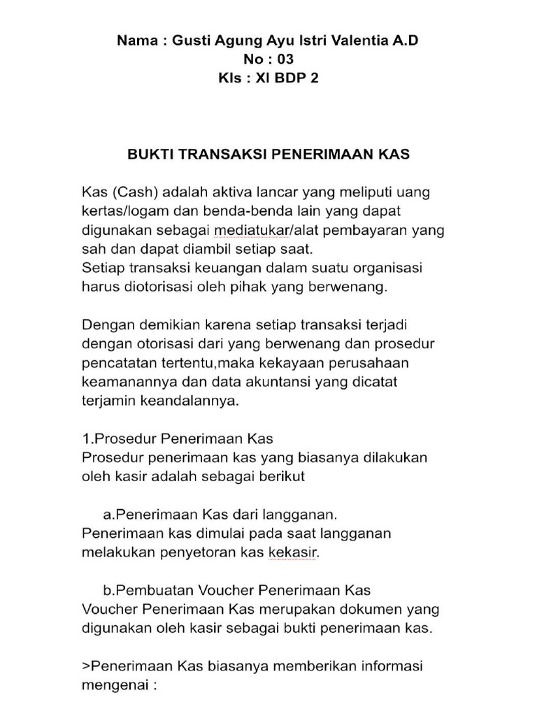 Administrasi Transaksi | PDF