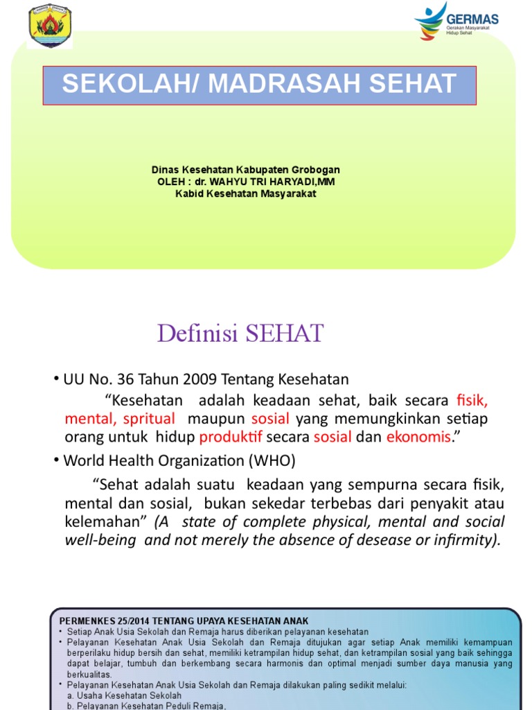 Model Sekolah Sehat | PDF