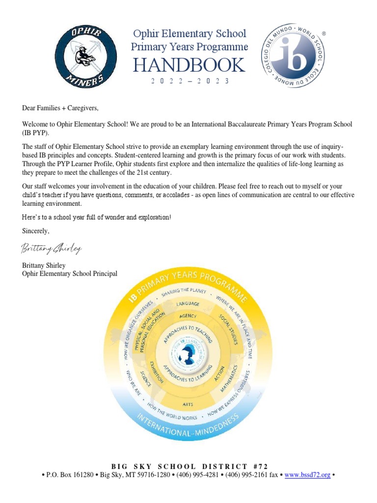 OES Student Handbook 2022-2023 Board Approved | PDF | Educational ...