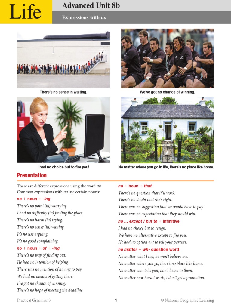 Advanced Unit 08b | PDF | Question | Language Mechanics