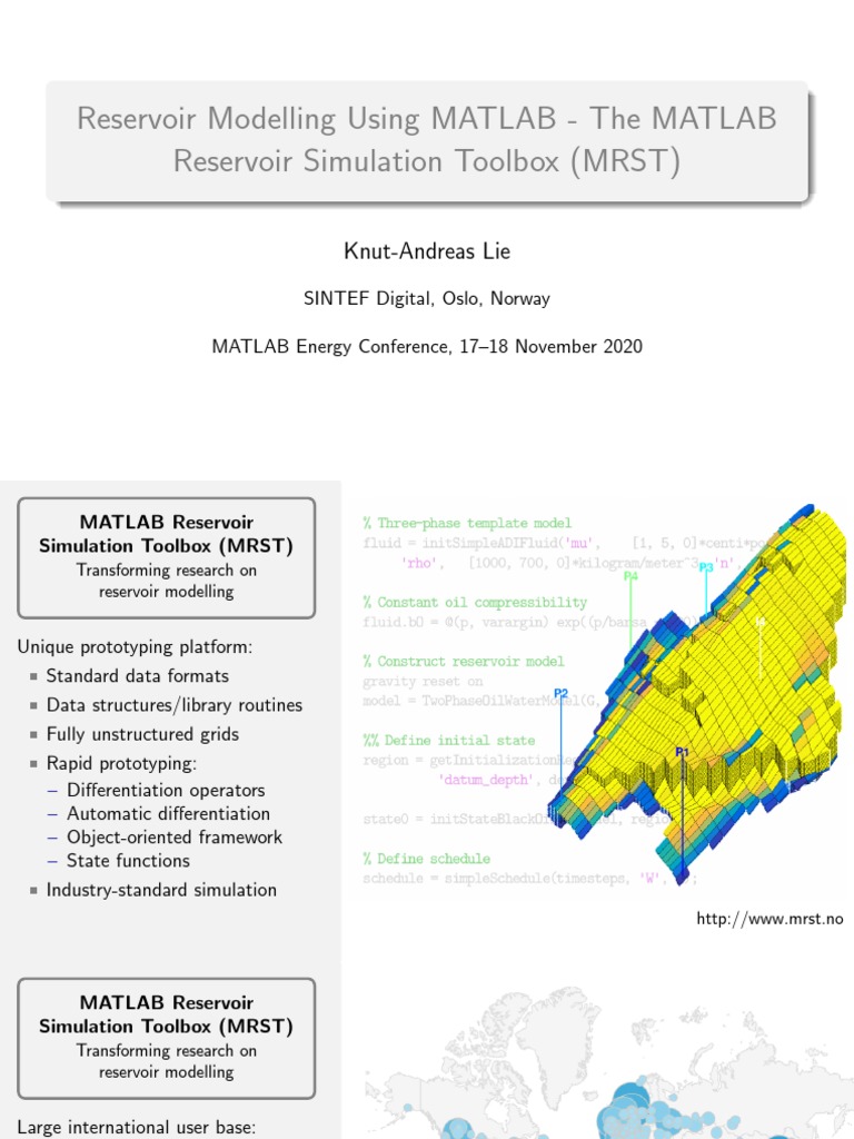 Reservoir Modeling Using Matlab The Matalb Reservoir Simulation Toolbox ...